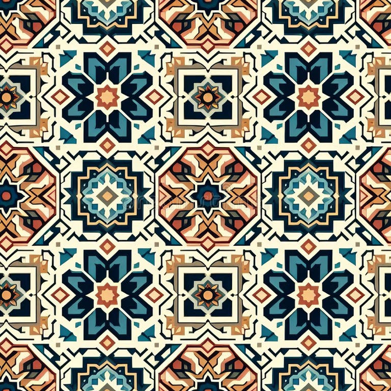 Repeats Basic Geometric Shapes in a Consistent Arrangeme Stock ...