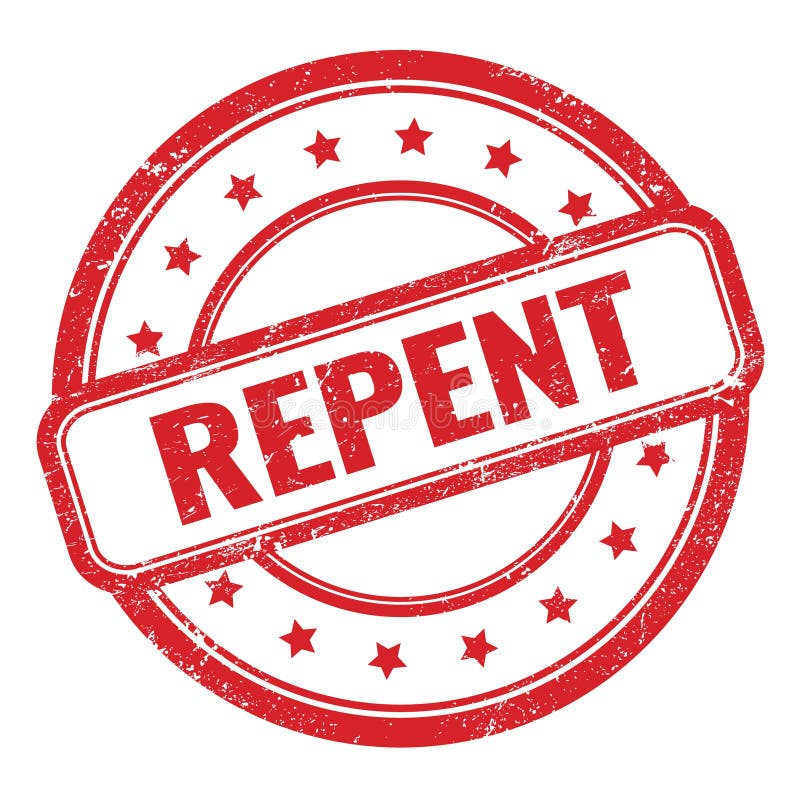 Repent Stamp Stock Illustrations – 70 Repent Stamp Stock Illustrations ...
