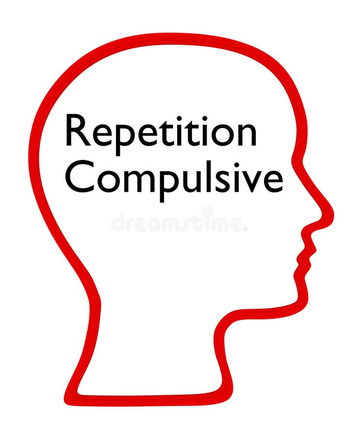 Repetition Compulsive Concept Stock Illustration - Illustration of ...