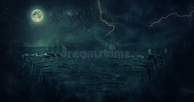 Lost in the ocean stock photo. Image of starfield, cloudy - 7632238