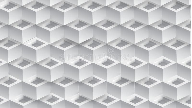 Abstract Cg Non-ai Geometric 3d Cube Pattern Wallpaper Stock ...