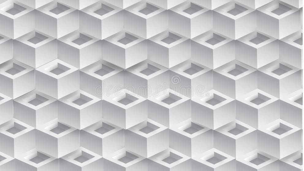 Abstract Cg Non-ai Geometric 3d Cube Pattern Wallpaper Stock ...