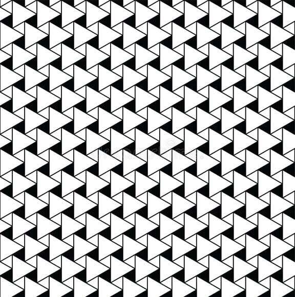 Repetitive Geometric Pattern with Interlocking Triangles, Forming a ...