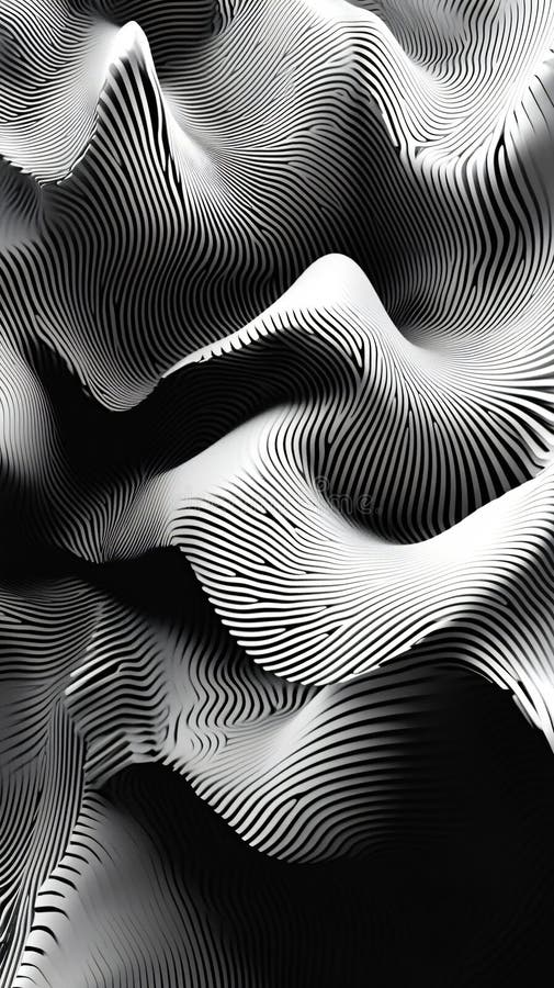 Repetitive Lines Form a Mesmerizing Minimalist Pattern, Creating a ...