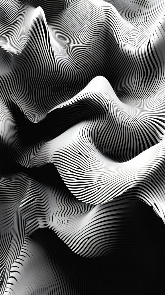 Repetitive Lines Form a Mesmerizing Minimalist Pattern, Creating a ...