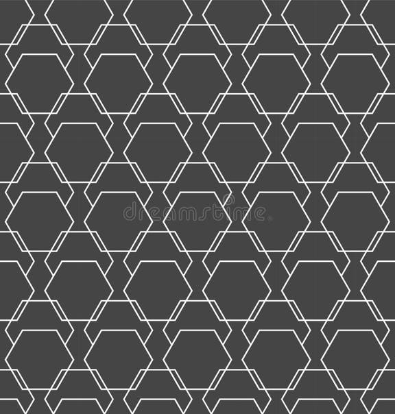 Repetitive Ornament Vector Hex, Backdrop Texture. Repeat Modern Graphic ...