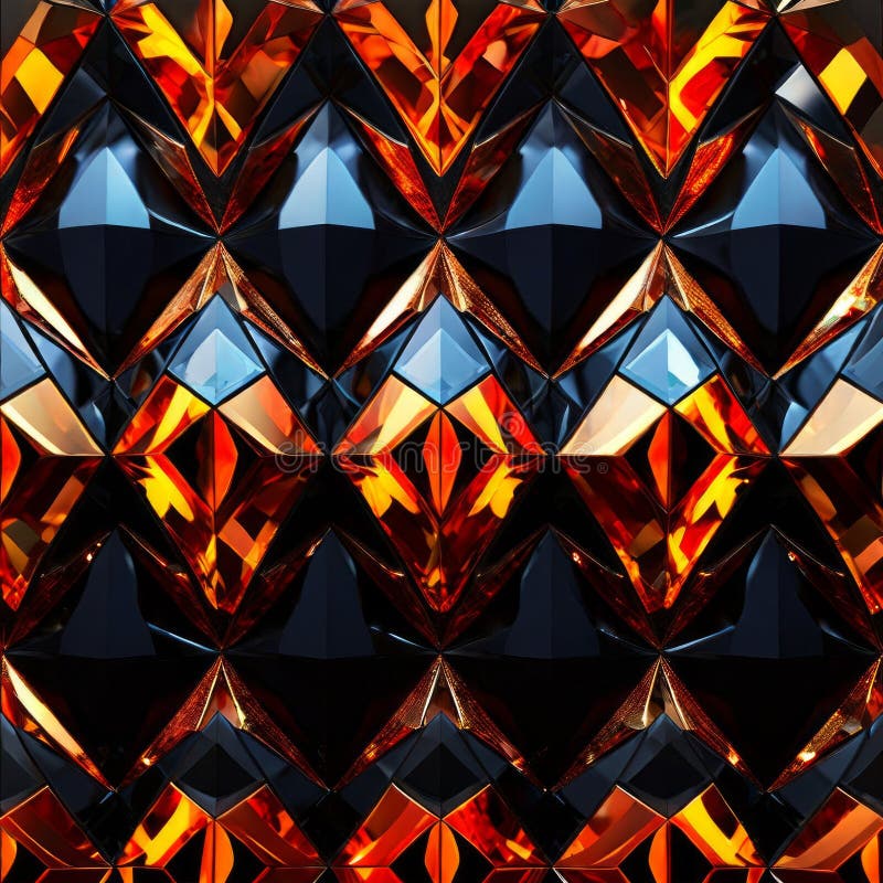 A Repetitive Pattern of Diamond Shapes in Alternating Colors Cr Stock ...