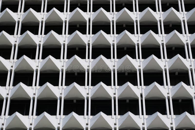 Modernist Repetitive Pattern, 1970s Architectural Style Stock Photo ...