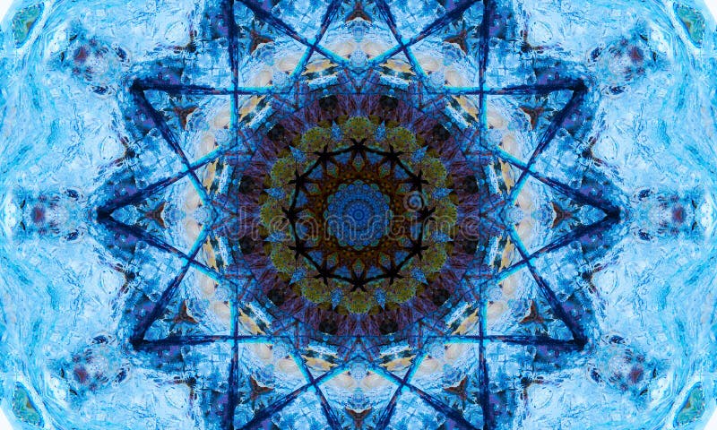 Repetitive Star-shaped Pattern and a Dark Core Stock Illustration ...