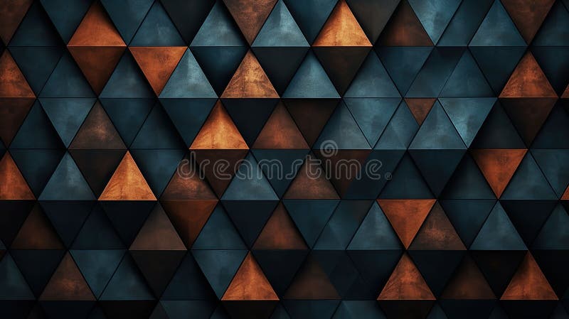Repetitive Triangle Pattern Dark Stock Illustration - Illustration of ...