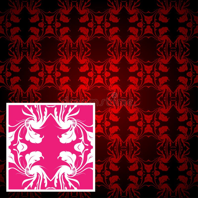 Repetitive Wallpaper Texture Stock Vector - Illustration of decorative ...