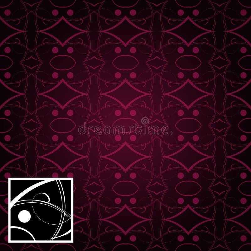 Repetitive Wallpaper Texture Stock Vector - Illustration of curl ...