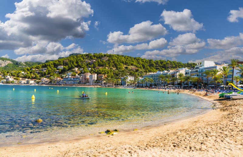 Repic Beach, Porte De Soller, Palma Mallorca Stock Photo - Image of ...