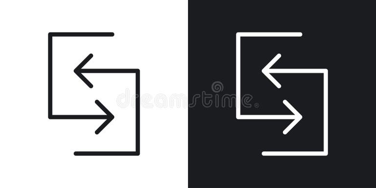 Replace icon stock vector. Illustration of change, clipart - 341335383