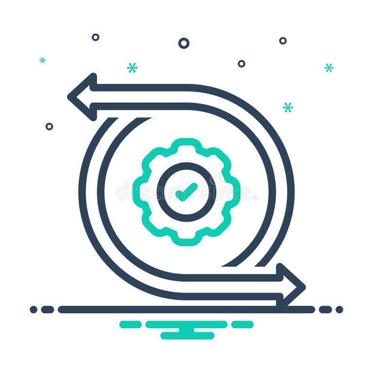 Mix Icon for Replace, Process and Update Stock Vector - Illustration of ...