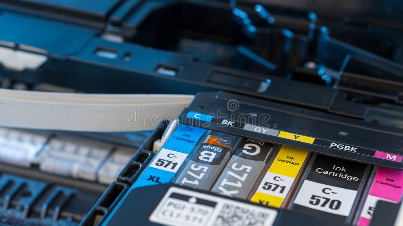 Replaceable Inks for Document Printer Editorial Photography - Image of ...