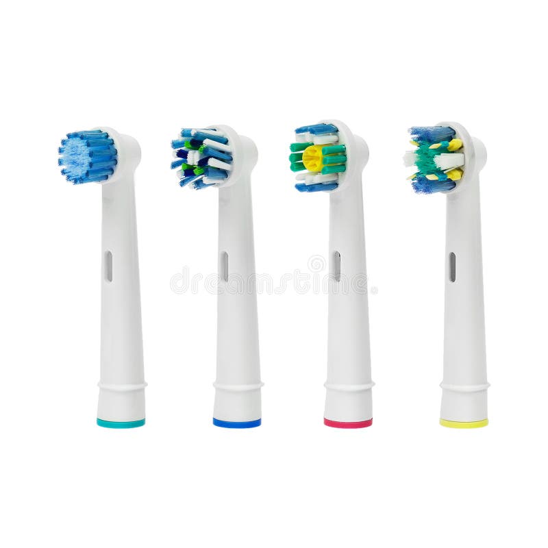 Replacement Brush Heads for Electric Toothbrush Stock Image - Image of ...