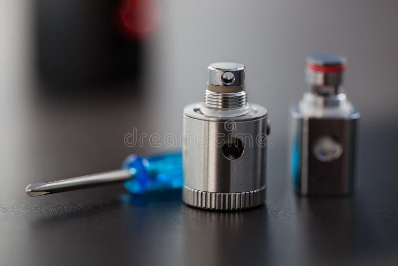 Atomizer and coil stock image. Image of lifestyle, equipment - 74917721