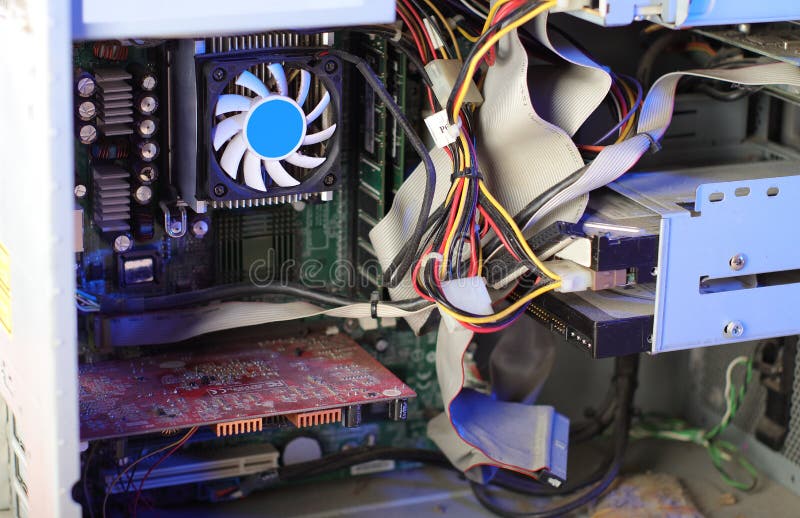 Replacement of the Cpu Fan in the Computer Stock Photo - Image of ...