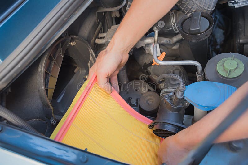 Replacement Interior Air Filter Stock Image - Image of element, change ...
