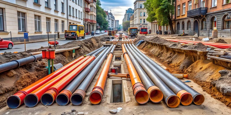 Replacement Pipes in the City Construction of Heating Mains for ...