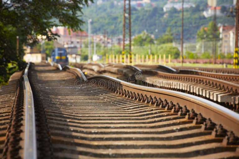 Replacement of Railroad Track Stock Photo - Image of station, industry ...