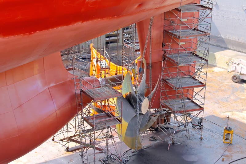 Replacement Screws on the Ship Stock Photo - Image of passenger, iron ...