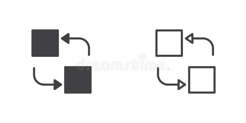 Replacement Thin Line Vector Icon Set Stock Illustration - Illustration ...