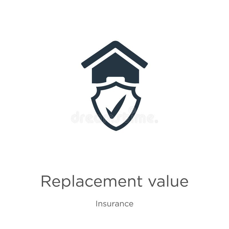 Replacement Value Icon Vector. Trendy Flat Replacement Value Icon from ...