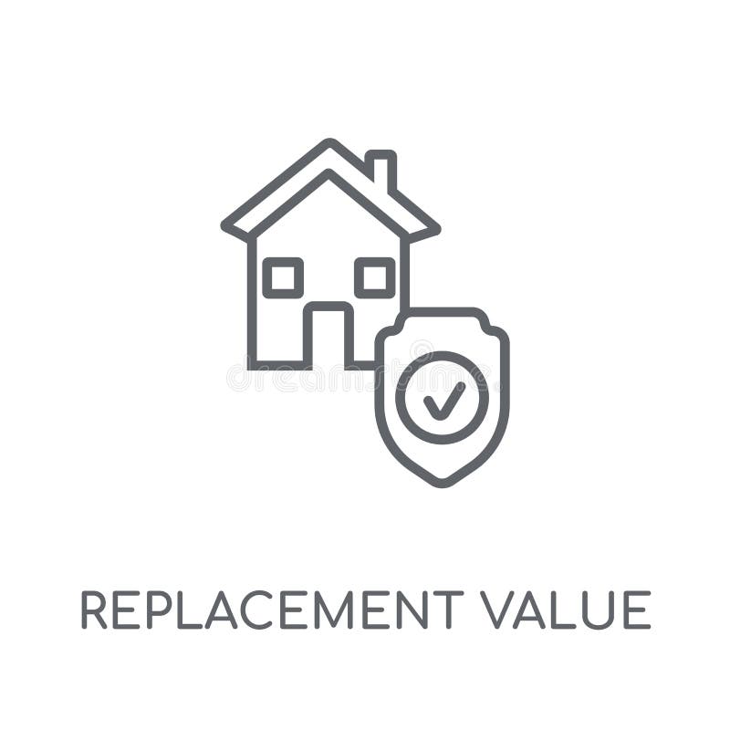 Replacement Value Linear Icon. Modern Outline Replacement Value Stock ...