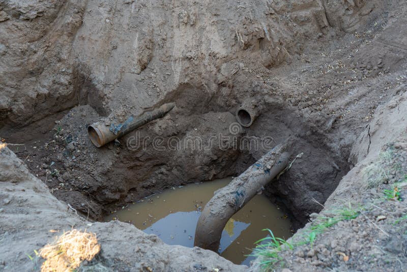 Replacement of Water Pipes in the Pit. Repair of Communications Stock ...