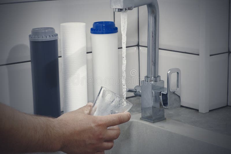 Replacing the Water Filter. Ecology Stock Image - Image of change ...