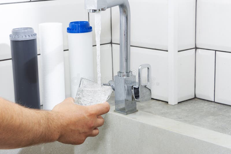Replacing the Water Filter. Ecology Stock Photo - Image of ecology ...