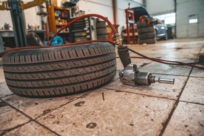 Replacing Winter Tires on Summer Tires in a Professional Garage with ...