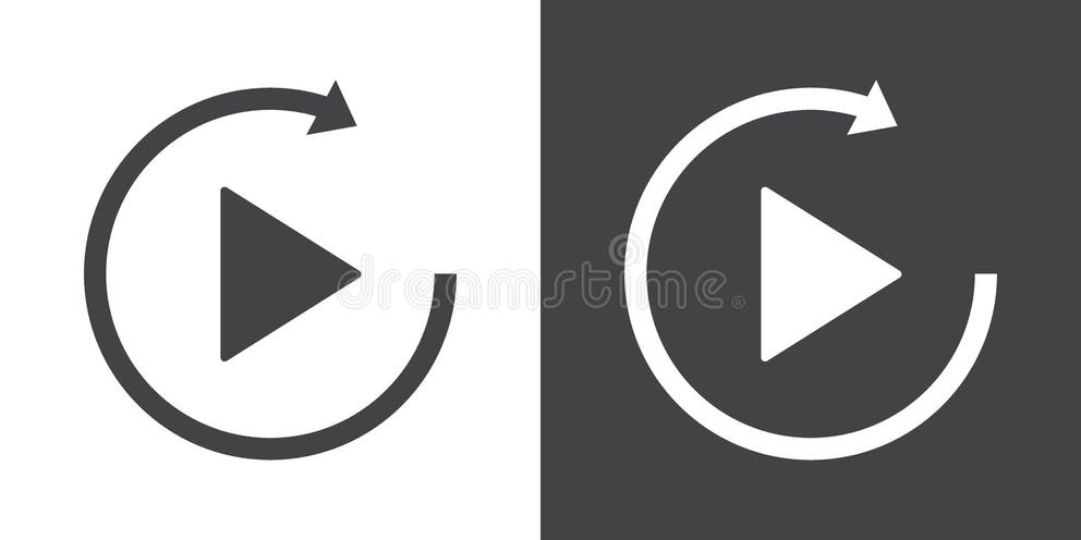 Replay Icon Vector Stock Illustrations – 1,544 Replay Icon Vector Stock ...