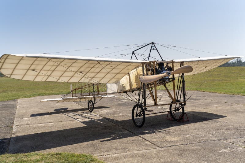 Replica Bleriot Xi Airplane Prehistory Aviation Stock Photos - Free ...