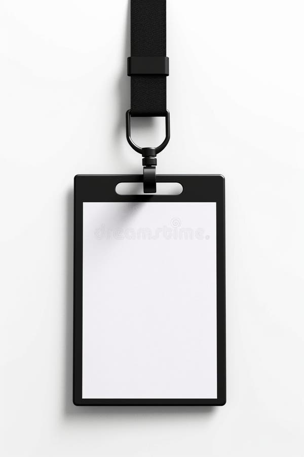 A Replica of a General Name Tag Hung Around the Neck with Black ...