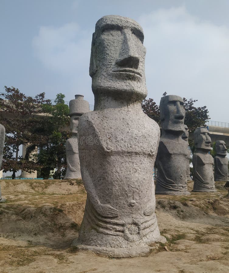 Replica of Old Historical Stone Sculpture in India Stock Photo - Image ...