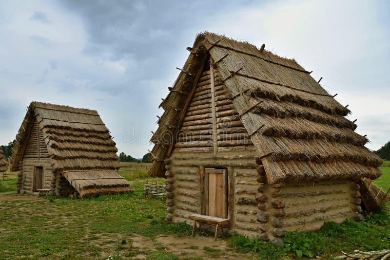 A Replica of an Old Slavonic Village Stock Photo - Image of replica ...