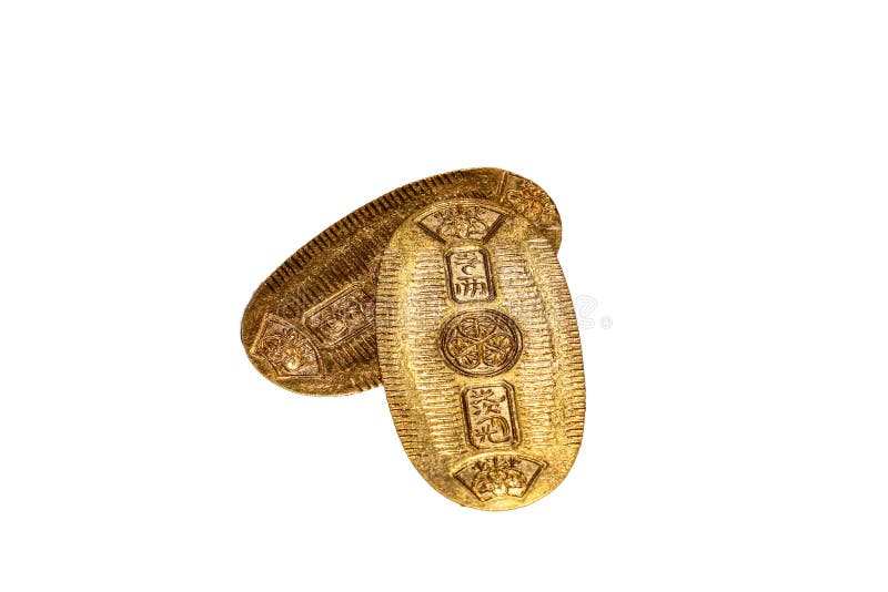 Replica Pure Gold Coins Called Koban in Japan Stock Photo - Image of ...