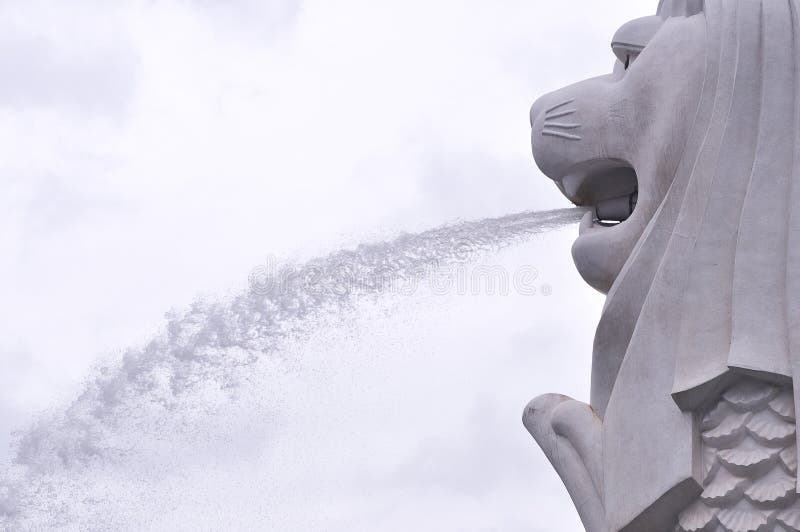 Replica of the Singapore Merlion Statue. Editorial Photo - Image of ...