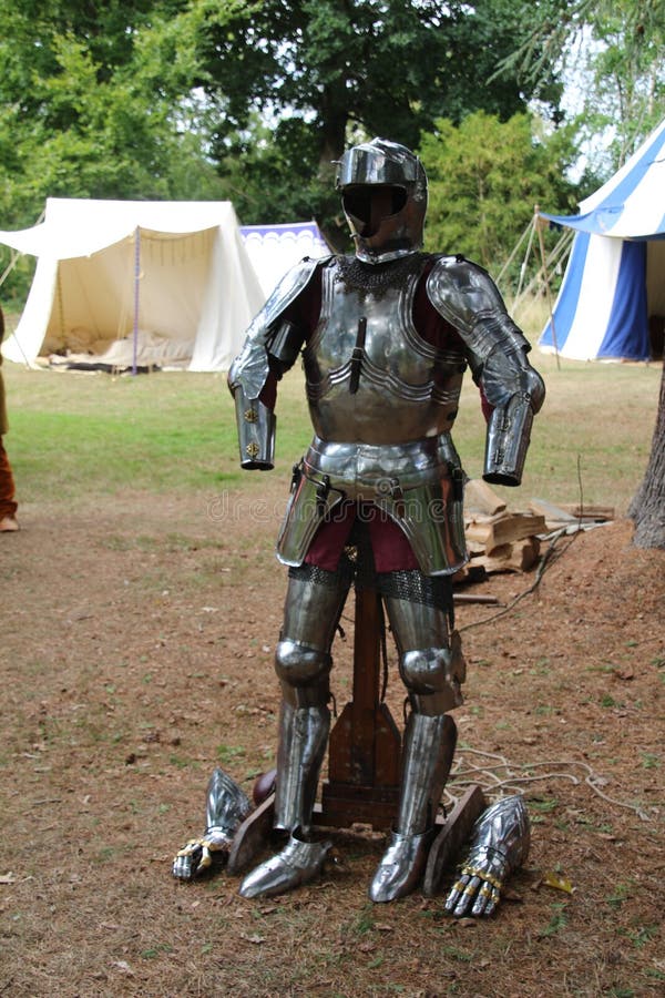 Replica of a Suit of Medieval Armour Stock Photo - Image of medieval ...
