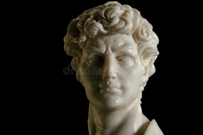 Replica Van David in Marmer Stock Afbeelding - Image of standbeeld ...