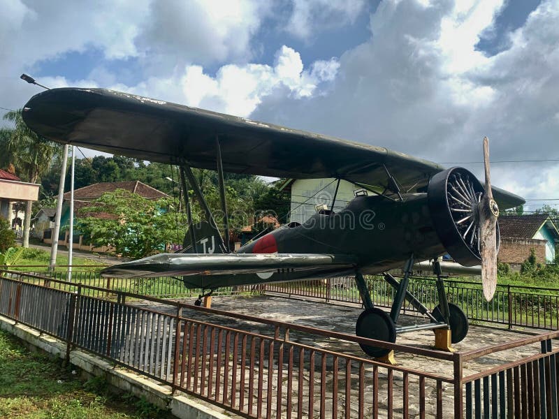 Replica of World War II-Era TJ-62 Biplane at Monument of Struggle ...