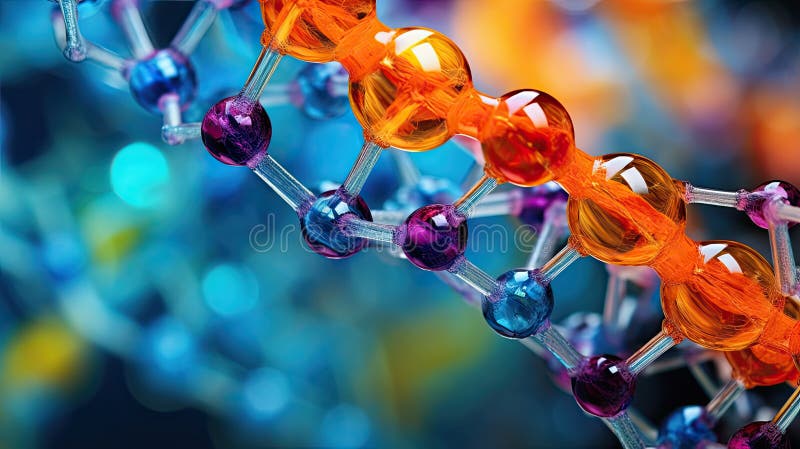 Replication molecule dna stock illustration. Illustration of guanine ...
