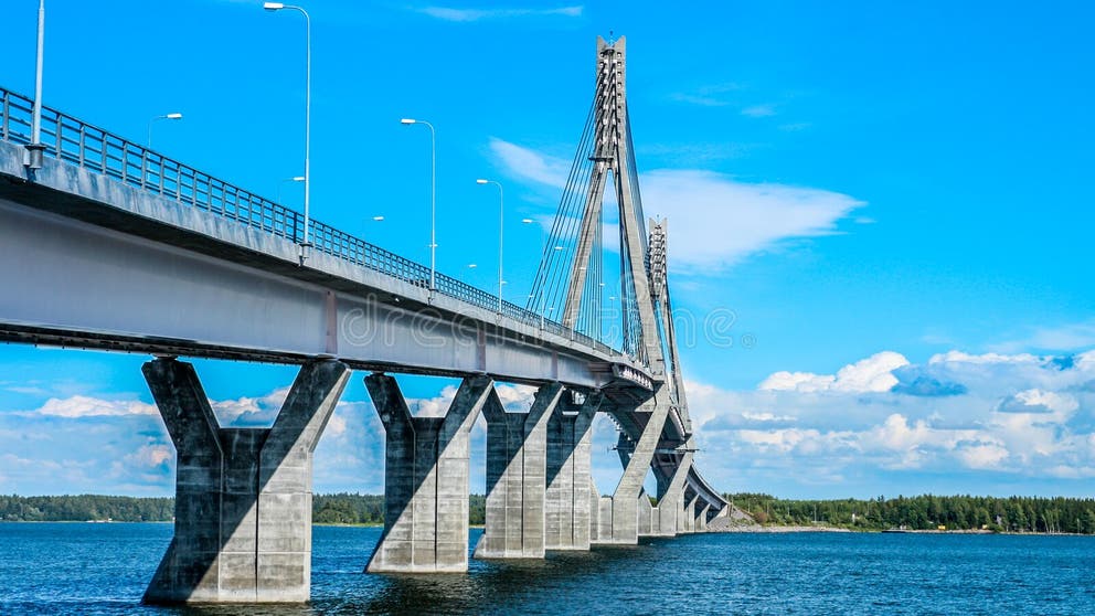 The Replot bridge stock photo. Image of finnish, raippaluoto - 29416184