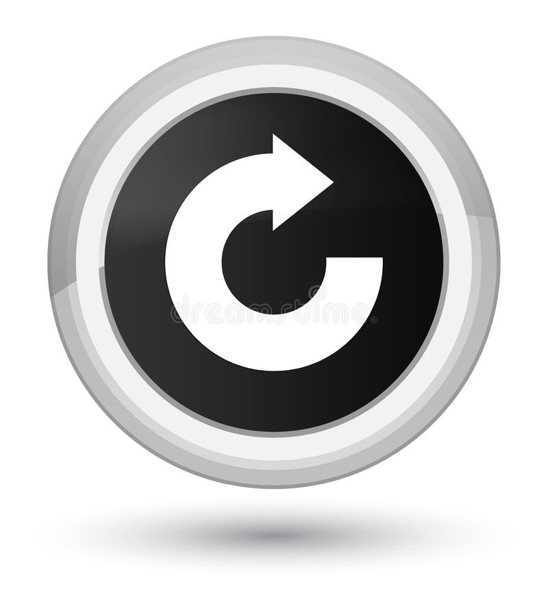 Reply Arrow Icon Prime Black Round Button Stock Illustration ...