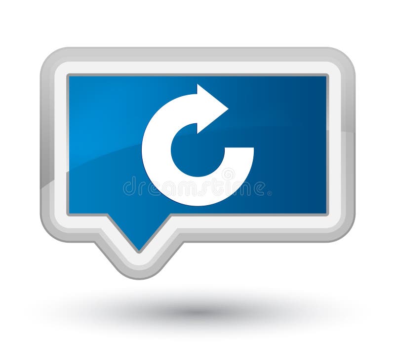 Reply Arrow Icon Prime Blue Banner Button Stock Illustration ...