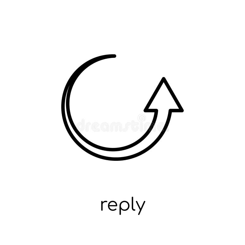 Reply Icon from Communication Collection. Stock Vector - Illustration ...