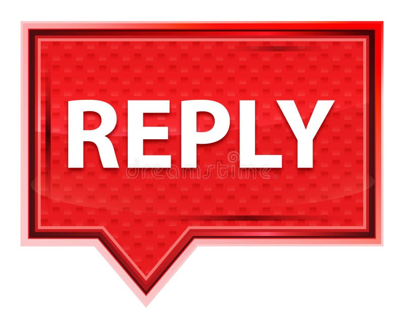 Reply Misty Rose Pink Banner Button Stock Illustration - Illustration ...